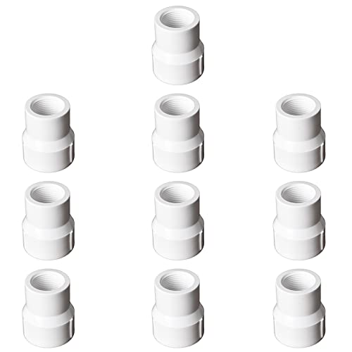 Snapklik.com : FangKingNo 10pcs 3/4 To 1 PVC Reducing Female To Female ...