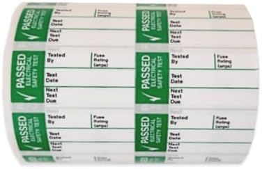 iSigns Pass Pat Test Stickers, Pack of 250 Labels on a Roll, Small Pat ...