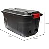 Strata Heavy Duty Large Storage Box with Lid, 75L, Lockable, Indoor ...