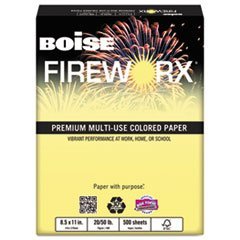 Fireworx Colored Paper, 20lb, 8-1/2 X 11, Crackling Canary, 500 Sheets ...