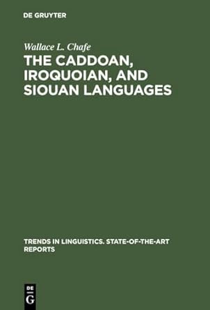 Amazon.com: The Caddoan, Iroquoian, and Siouan Languages (Trends in ...