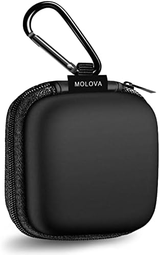 Amazon.com: Woyinger Round Earbud Case Portable EVA Carrying Case ...