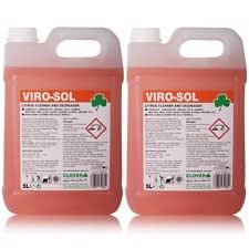 Clover Viro-Sol Virosol 2x5Ltr (10Ltr) Citrus Cleaner Degreaser 326 ...