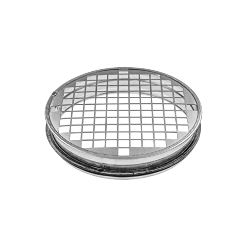 Snapklik.com : 6 Inch (net 3/8 X 3/8 In) Steel Mesh Duct End Cap