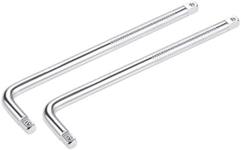 uxcell 1/4" & 3/8" Drive Socket Breaker Set, L Shape Extension Bar ...