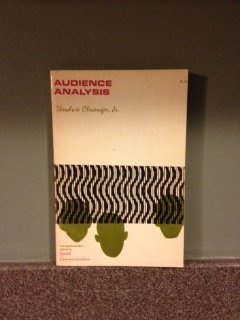 Audience Analysis: clevenger, theodore: 9780672610745: Amazon.com: Books