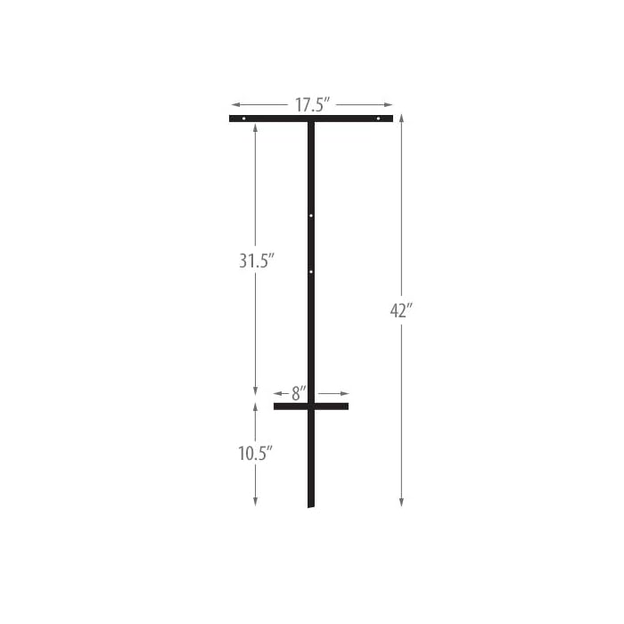 Buy T-Bar Sign Stakes, 2 Pack T-Bar Sign Stakes 42'', Heavy Duty Metal ...