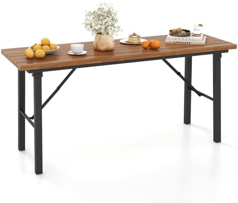 Amazon.com: Sleekform Portable Folding Desk - Wood Foldable Table - No ...