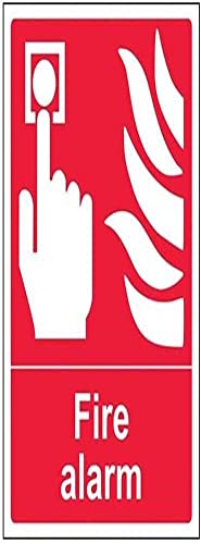 VSafety Fire Alarm Sign – Portrait – 150mm x 200mm – 1mm Rigid Plastic ...