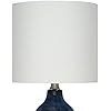 Amazon Brand – Stone & Beam Glazed Ceramic Table Lamp, 19"H, Dark Blue ...