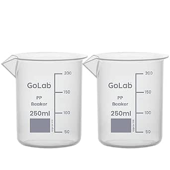 Amazon.com: GoLab Laboratory Plastic Science Beaker/Measuring Cup ...