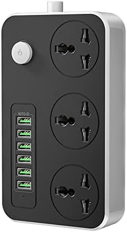Extension Lead with 6 USB Slots and 3 Outlets Power Strip, Power Socket ...