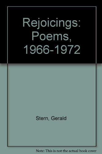 Rejoicings: Poems, 1966-1972: Stern, Gerald: 9780915371006: Amazon.com ...