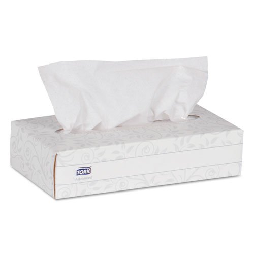 Tork TF6810 Advanced Extra Soft- 2-Ply Facial Tissue- 100/Box- 30 Boxes ...