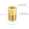 Amazon.com: PATIKIL 1/2 SAE Male x 1/4 SAE Female Brass Flare Tube ...