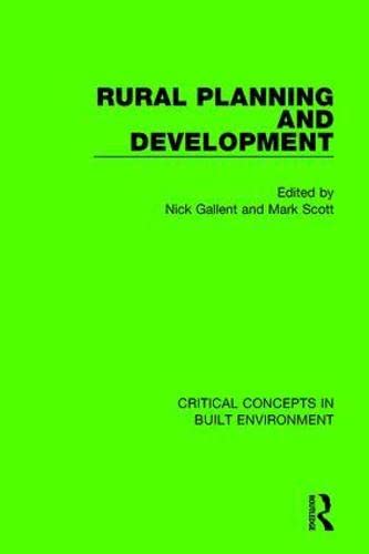 Buy Rural Planning and Development: Critical Concepts in Built ...
