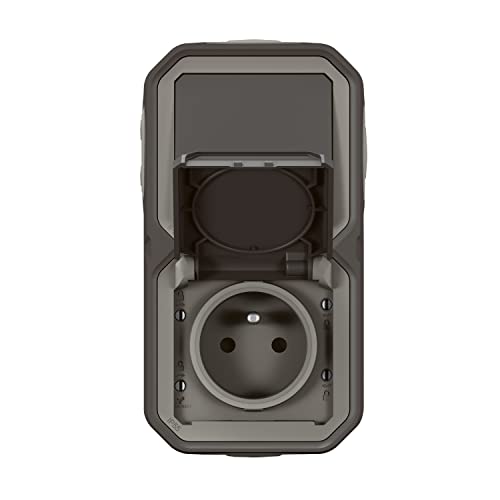 Legrand – Waterproof socket and toggle switch, pre-wired, Plexo for ...
