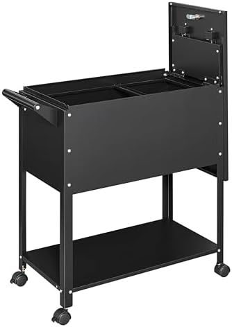 Amazon.com: Mobile File Cart with Lock, Rolling File Cabinet Hanging ...