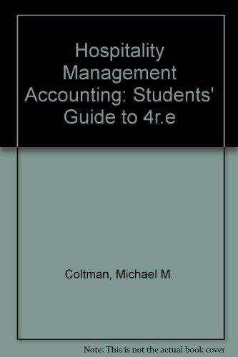 Hospitality Management Accounting: 9780442005887: Amazon.com: Books