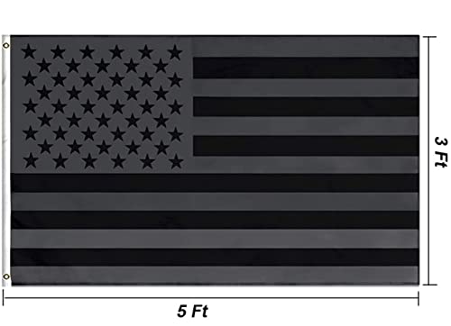 Snapklik.com : Xtreme 3x5 Feet All Black US Flag All Black American ...