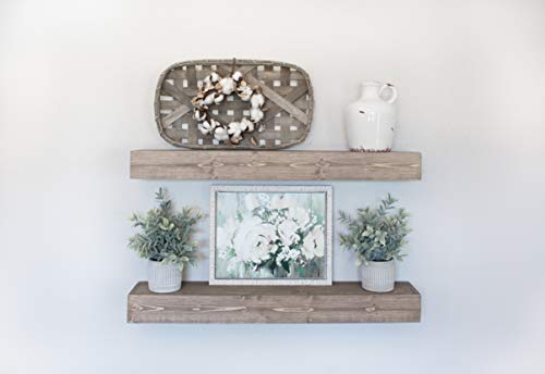 Amazon.com: Floating Shelf | Rustic Floating Shelf | Ledge Shelf ...
