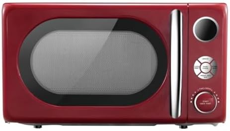 Amazon.com: 0.7 cu. ft. Retro Countertop Microwave Oven, 700 Watts, Red ...
