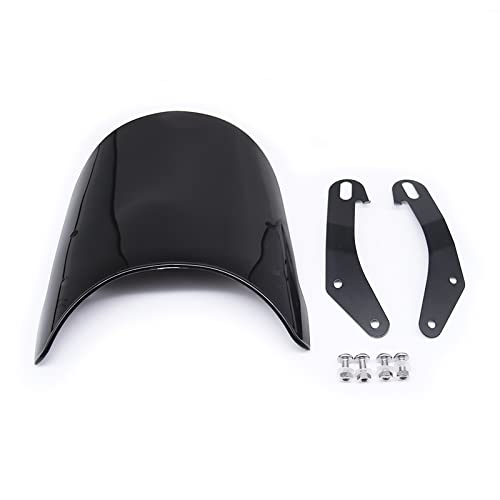HONGPA Motorcycle Windshields Universal Windscreen w/Mount Bracket Fit ...