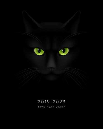 2019 - 2023 Five Year Diary: The Black Cat Lover’s Month to View ...