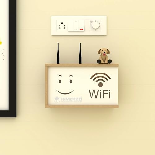 SS ARTS Engineered Wood Wall Mount Wifi Router Stand/Rack,10 Cm,18 Cm ...