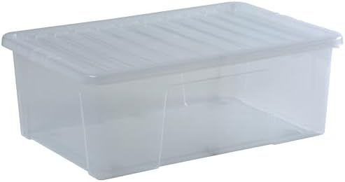 Wham Crystal 68 Liter Heavy-Duty Storage Boxes - Clear Plastic ...