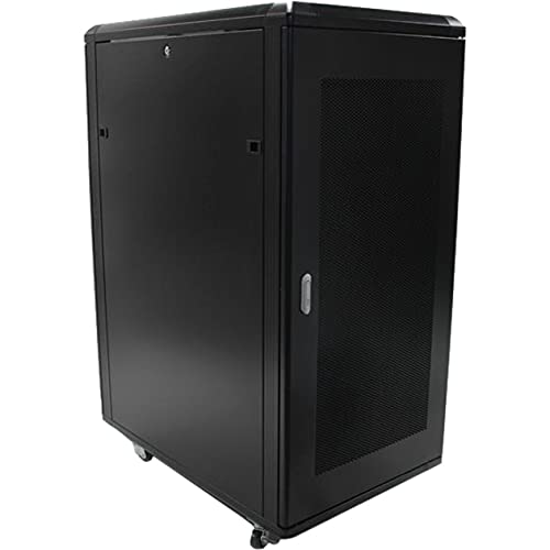 StarTech.com 25U Network Server Rack Cabinet on Wheels for 19" Data, IT ...