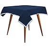 Amazon.com: Sanders Classics 44" Square Navy Card (Bridge) Table Cover ...