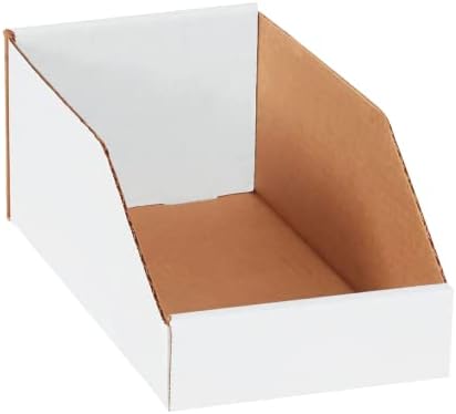 Amazon.com: EXYGLO Cardboard Storage Bins 35 Pack, 12x4x4.5 Inch ...