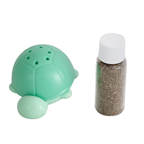 Snapklik.com : Wobble Turtle Catnip Diffuser Refillable Cat Toy