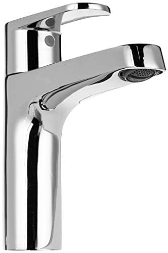 Beam Pillar Wash Basin Tap - Silver with Chrome Finish - Water Tap for ...