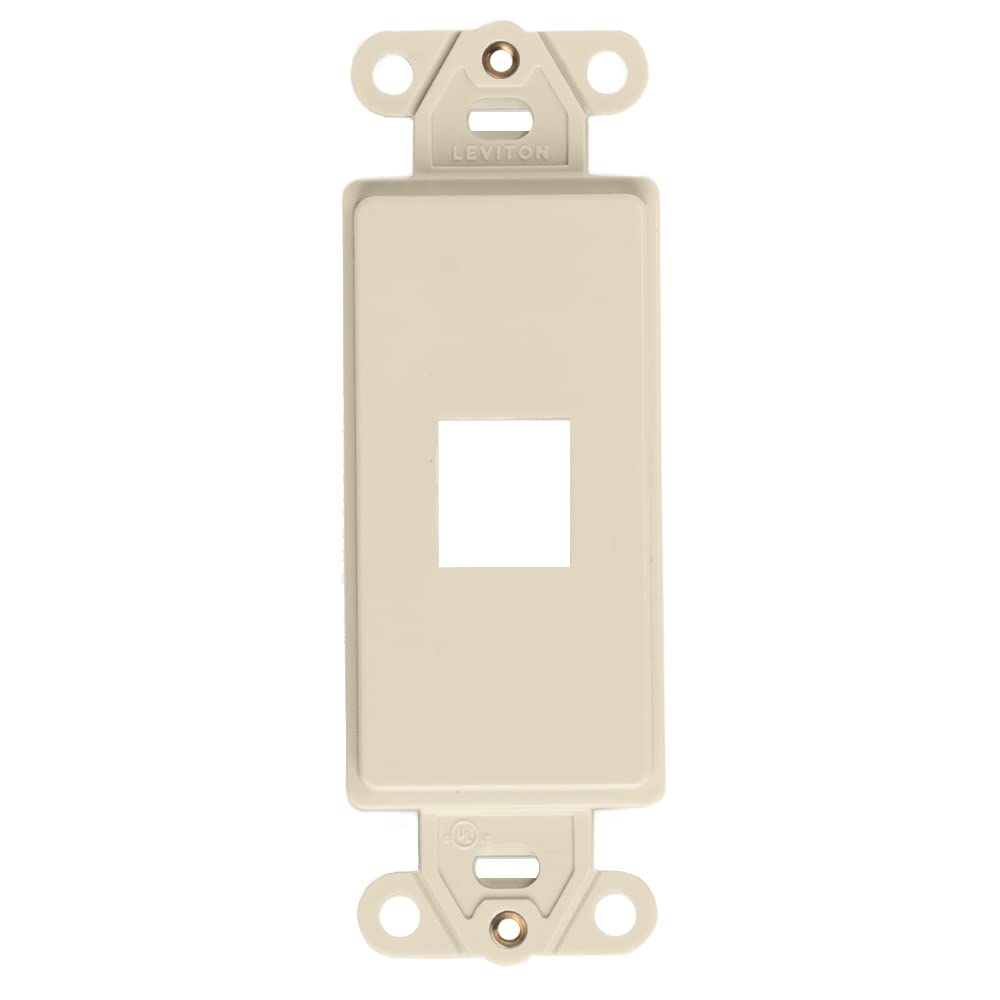 Amazon.com: Leviton 41641-I QuickPort Decora Insert, 1-Port, Ivory
