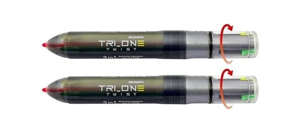 Mungyo Trion Twist 3-in-1 Highlighter Pen Pack of 2 : Amazon.in: Beauty