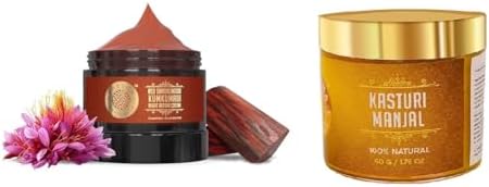 SHESHA AYURVEDA Combo Of Natural Kasturi Manjal/Wild Turmeric Powder ...