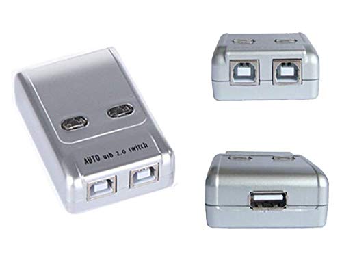Buyyart New USB 2.0 AB Switch Box, 2 PC to 1 USB 2.0 Device (Printer ...