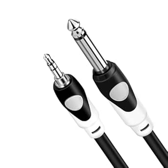 Amazon.com: Guitar to Audio Interface Cable 3.5 to 6.5 Audio Cable Male ...