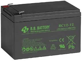 Amazon.com: 12V 12Ah Battery T2 Terminal, BC12-12-T2 : Electronics