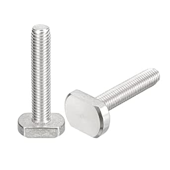 uxcell T-Slot Bolts, 2pcs M10x55mm T Slot Drop-in Stud Sliding Bolts ...