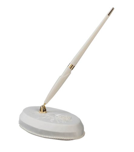 Darice, PEN W/HOLDER ELLIPSE CREAM W/EMBROID DWO : Amazon.in: Home ...