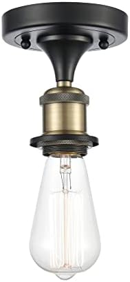 Innovations 516-1C-BAB Bare Bulb 1 Light Semi-Flush Mount Part of The ...