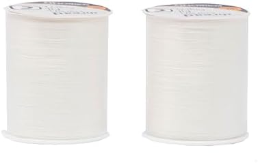 Korbond 320m Sewing Thread – 2 x 160m Spools -White Polyester – Hand ...