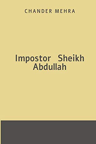 Buy Impostor Sheikh Abdullah Book Online at Low Prices in India ...