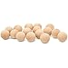 Amazon.com: 1 inch Wooden Round Ball, Bag of 50 Unfinished Natural ...