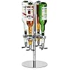bar@drinkstuff Rotary 4 Bottle Stand Rotating Drinks Dispenser, Optics ...