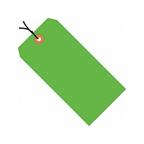 Amazon.com: Box Packaging Pre-Strung Fluorescent Colored Shipping Tag ...