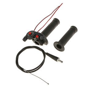 Pair Motorcycle Throttle Control Handlebar Grips Switch for Dirt Bike ...
